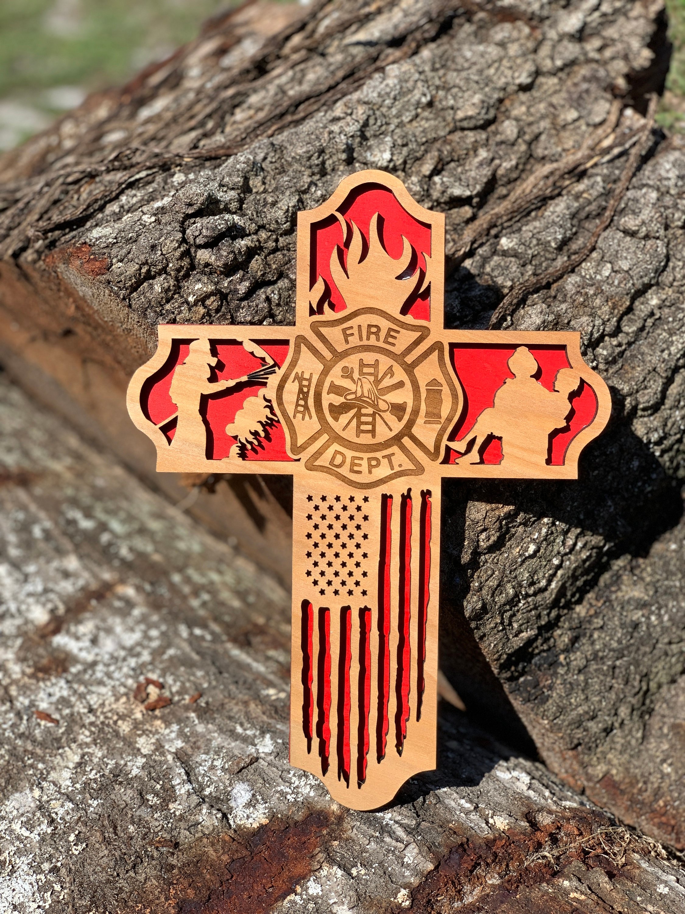 🔥LAST DAY 50% OFF - First Responder Wooden Cross(🎁Best Gift for ...