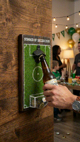 ⚽ Soccer Field Bottle Opener Wall Decor – evaperise
