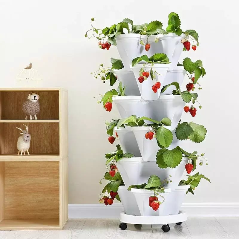 🌼Plant Festival Special -Stand Stacking Planting Pots