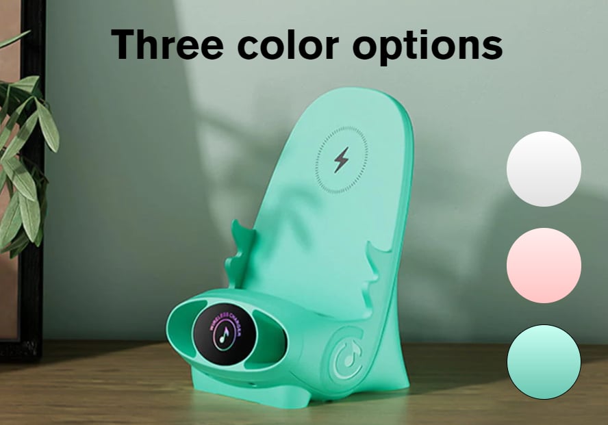 🔥2024 Mini Chair Wireless Fast Charger Multifunctional Phone Holder ...