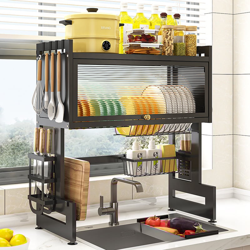 Multifunction Drainer Rack Kitchen Sink Shelf