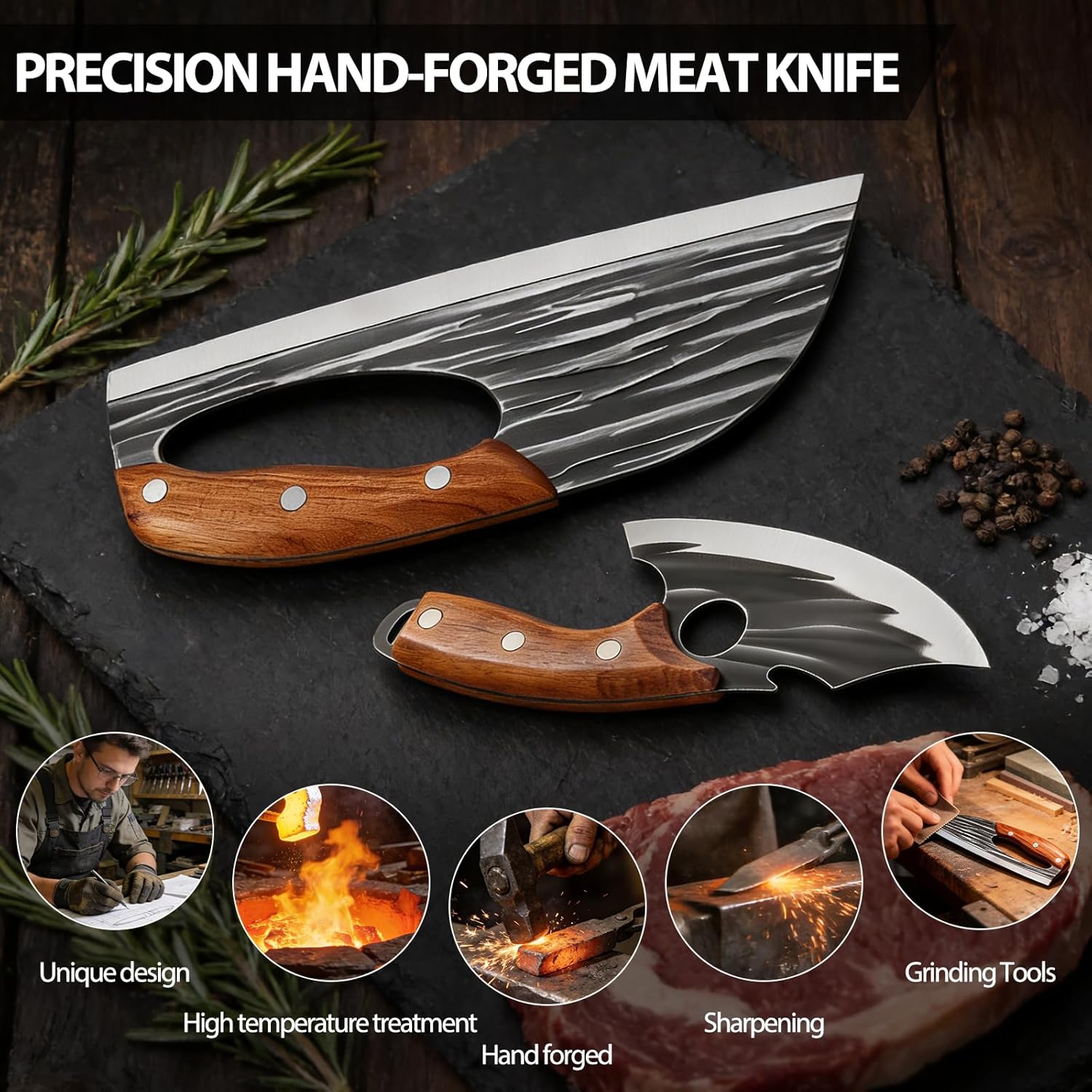 Buy 1 Get 1 Free Hand-Forged Kitchen Knife Set – xylvok