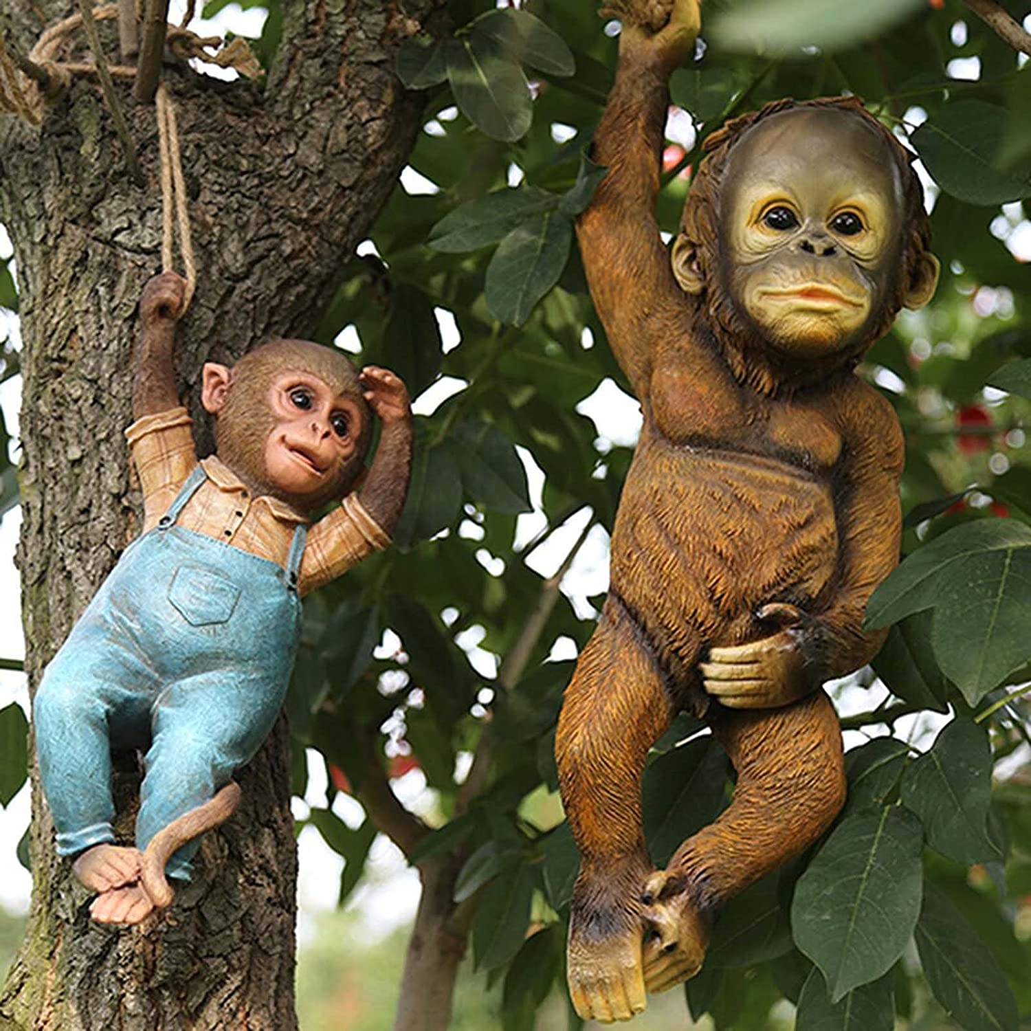 🔥Mother's Day Sale - Swinging Hanging Monkey Statue